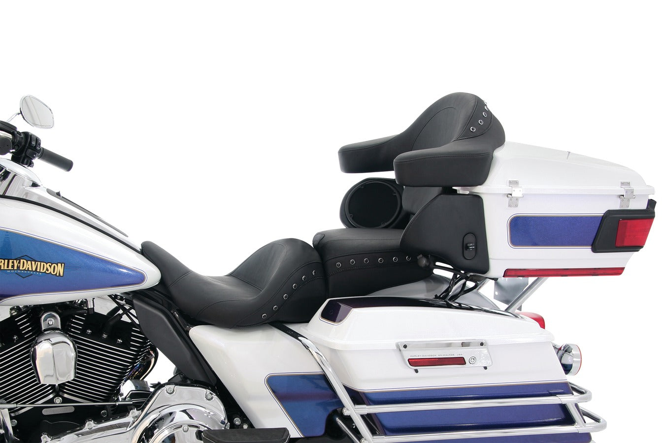 Extended Arm Wrap-Around Backrest for Harley-Davidson FL Touring 1993-