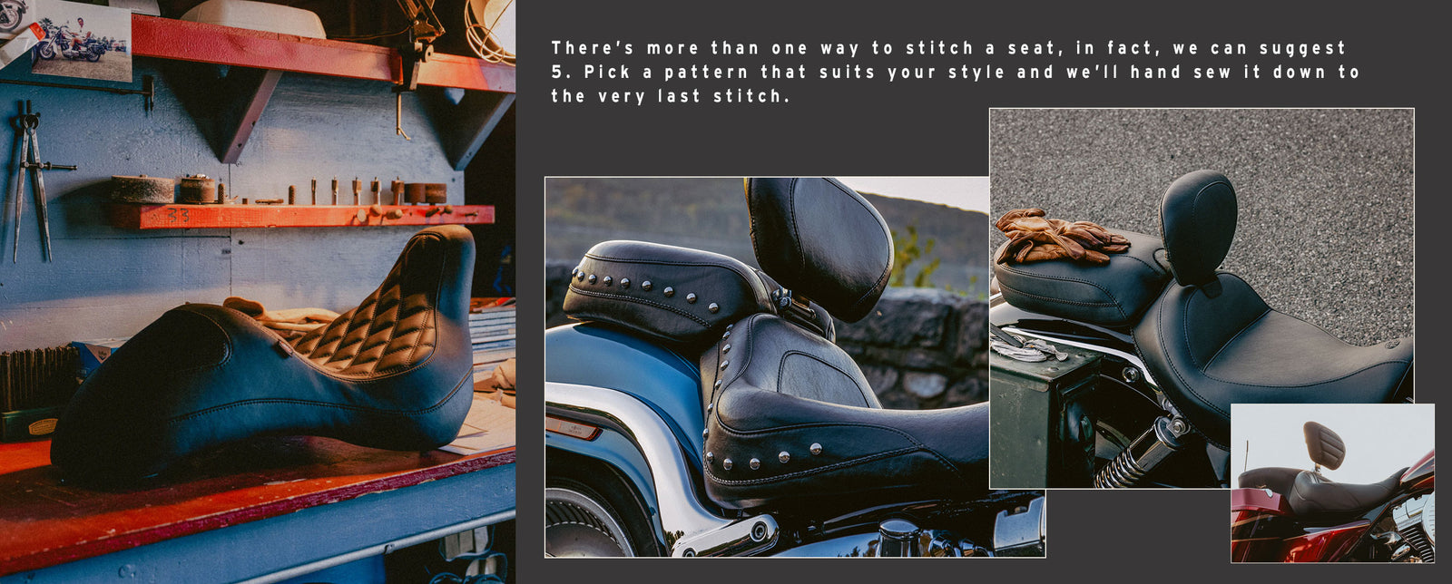 Custom Motorcycle Seats | Over 1,500 Combinations by Mustang Seats